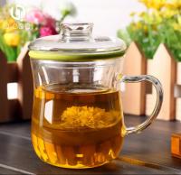 China Professional manufacturer Hot Chinese Product glass cup and saucer flower pot for sale