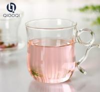 China Handblown Alibaba China glass flower tea cup 600ml for sale