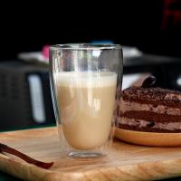 China Creative Gifts Factory Hand Blown Made 650ml double wall glass cup for sale