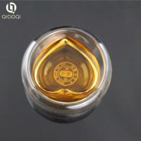 China Cheap Price 350ml hand made double glass walled tea cup for sale