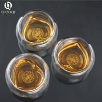 China Cheap Price 350ml hand made double glass walled tea cup for sale