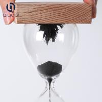 China Hot selling black magnetic hourglass timer for home decoration for sale