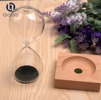 China Hot selling black magnetic hourglass timer for home decoration for sale