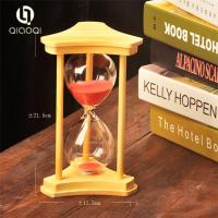 China High Quality Glass Colorful hourglass with three feet frame for sale for sale