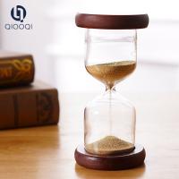 China Yellow color sandglass hourglass sandy clock timer for sale