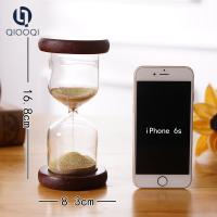 China Yellow color sandglass hourglass sandy clock timer for sale