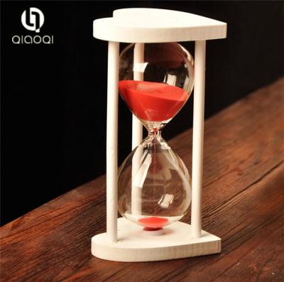 China Heart shape food frame colors 1 mins sand timer for children toys for sale