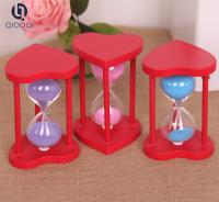 China Heart shape food frame colors 1 mins sand timer for children toys for sale