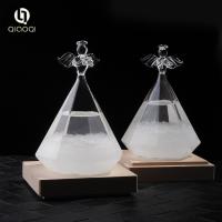 China High quality For Christmas Gift Weather Forecast Bottle Storms Drops Hourglass Bottle for sale