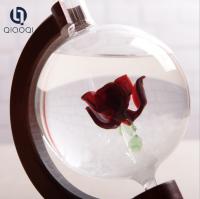 China Tellurion shape rose flower in glass barometer bottle for sale