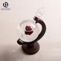 China Tellurion shape rose flower in glass barometer bottle for sale