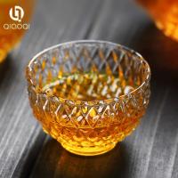 China Popular Fashion Design household small glass tea mug 75ml at discount price for sale
