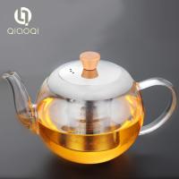 China Hot Sell LFGB heat resist proof glass tea pot for sale