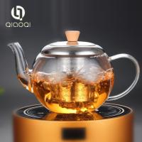 China Hot Sell LFGB heat resist proof glass tea pot for sale