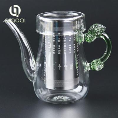 China LFGB  400ml heat resist proof glass tea pot for sale
