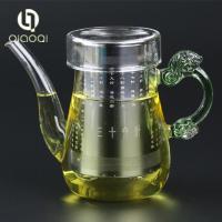 China LFGB  400ml heat resist proof glass tea pot for sale