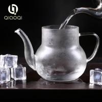 China Professional manufacturer Most Popular glass tea pot with color for sale