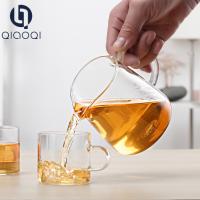 China Food grade Heat Resistant The fair Mug glass tea cup with FDA LFGB certificates for sale
