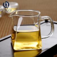 China Discount Best Price 350ml 500ml glass justice tea cup FDA certificated for sale