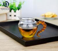 China Clear Glass Cheap Price 400ml glass justice cup with customized LOGO printing for sale
