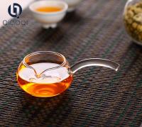 China Excellent Quality Clear borosilicate glass justice cup tea cup 150ml with handle for sale