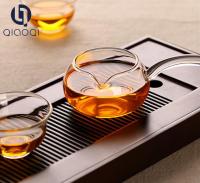 China Excellent Quality Clear borosilicate glass justice cup tea cup 150ml with handle for sale