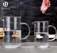 China Factory Mini glass justice cup for tea making with scale for sale