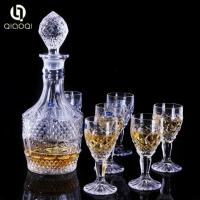 China Environmental China High Strength glass decanter set for sale
