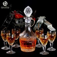 China Environmental China High Strength glass decanter set for sale