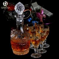 China Environmental China High Strength glass decanter set for sale