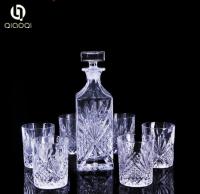 China Hot Sale Sale Promotional Custom crystal decanter and glass set for sale