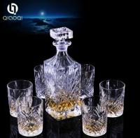 China Hot Sale Sale Promotional Custom crystal decanter and glass set for sale