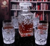 China Factory in hebei China Heat Resistant square glass wine decanter set for sale