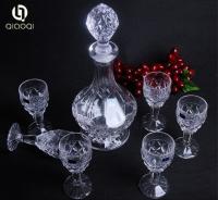 China Custom Clear wine decanter with wine glass set at cheap Price for sale