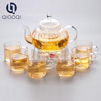 China China Good Supplier Multi Design glassware tea coffee pot set for sale
