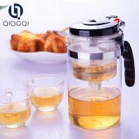 China Creative Design Handmade glass teapot set with infuser for sale