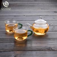 China Environmental Promotion Personalized high grade glass teapot set 250ml for sale