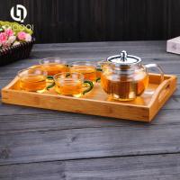 China Creative gifts heat resistant transparent glass tea sets handmade 600ml for sale