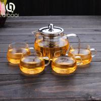 China Trendy Style Competitive teapot set warmer glass custom LOGO for sale