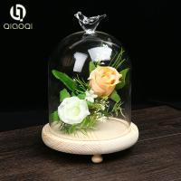 China Eco Friendly Logo Printed decoration mini glass dome for sale