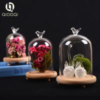 China Eco Friendly Logo Printed decoration mini glass dome for sale