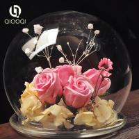 China Traditionally Crafted Cheap creative hemp rope glass dome for sale