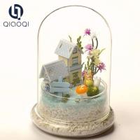 China Hot Sell Most Popular small glass dome with colorful base for sale