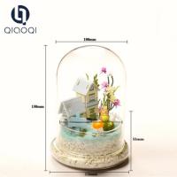 China Hot Sell Most Popular small glass dome with colorful base for sale