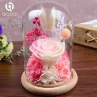 China Wedding Latest Fashion decorative round glass dome for sale