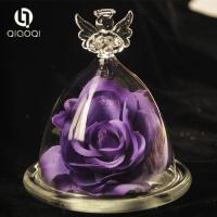 China Custom New Arrival glass dome with glass base for sale