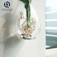 China handblown clear glass vase for flower for sale