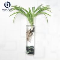 China Wedding Crystal Glass Flower Vase on The Wall for sale