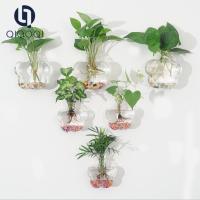 China Made in china flowers hanging glass vases for sale