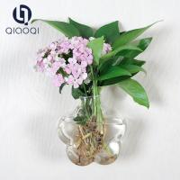 China clear flower vase cylinder glass hanging vases for sale